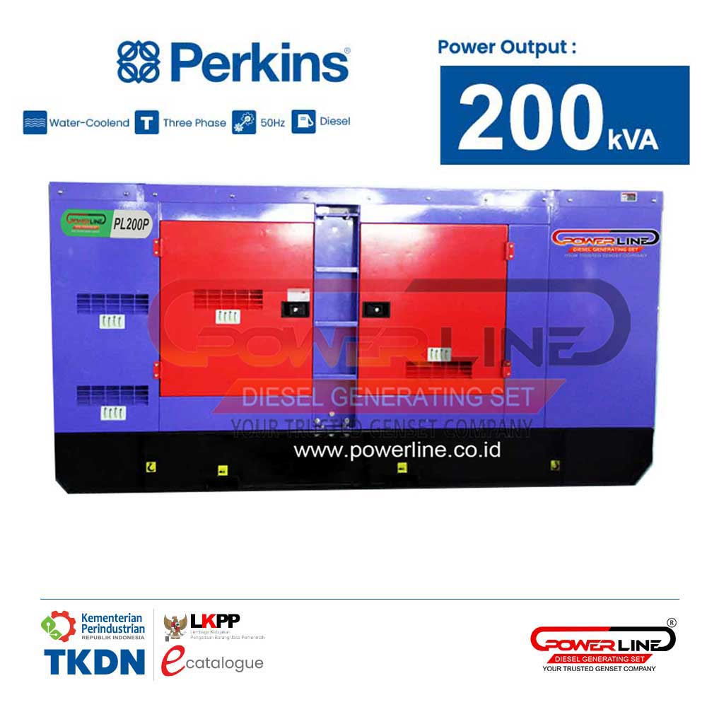 Genset 200 KVA Perkins | Genset 160 KW Perkins - Jual Genset Perkins Berkualitas